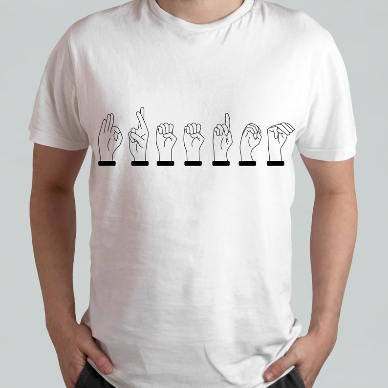 ASL Alphabet & Numbers SVG: American Sign Language (digital Download ...