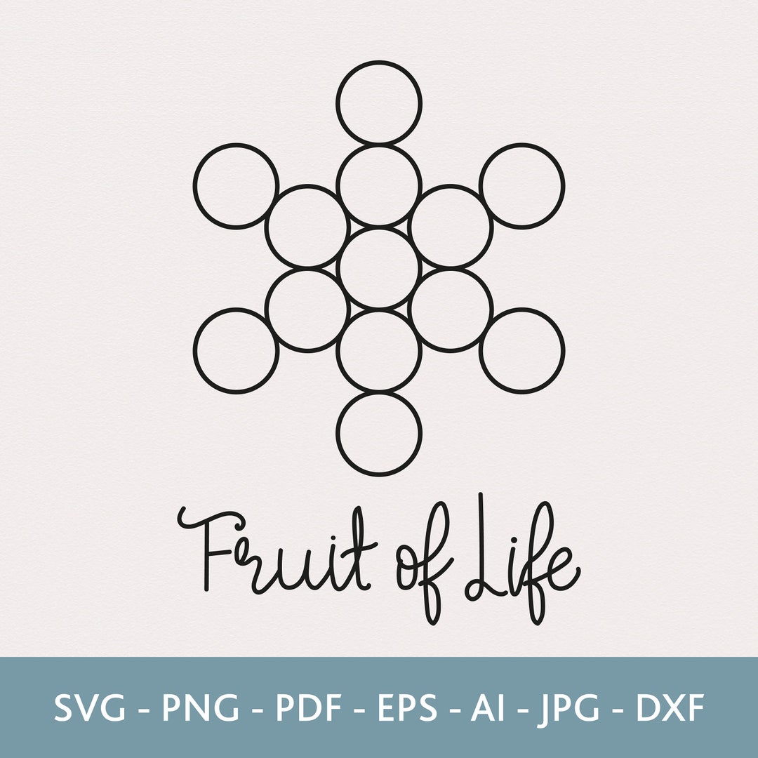 Fruit of Life SVG: Sacred Geometry Cut Files (digital Download) - Etsy