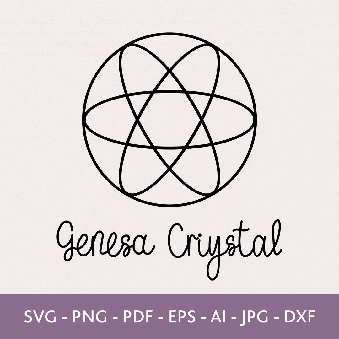 Genesa Crystal Svg, Symbols Svg, Sacred Geometry Svg, Wisdom Symbol ...
