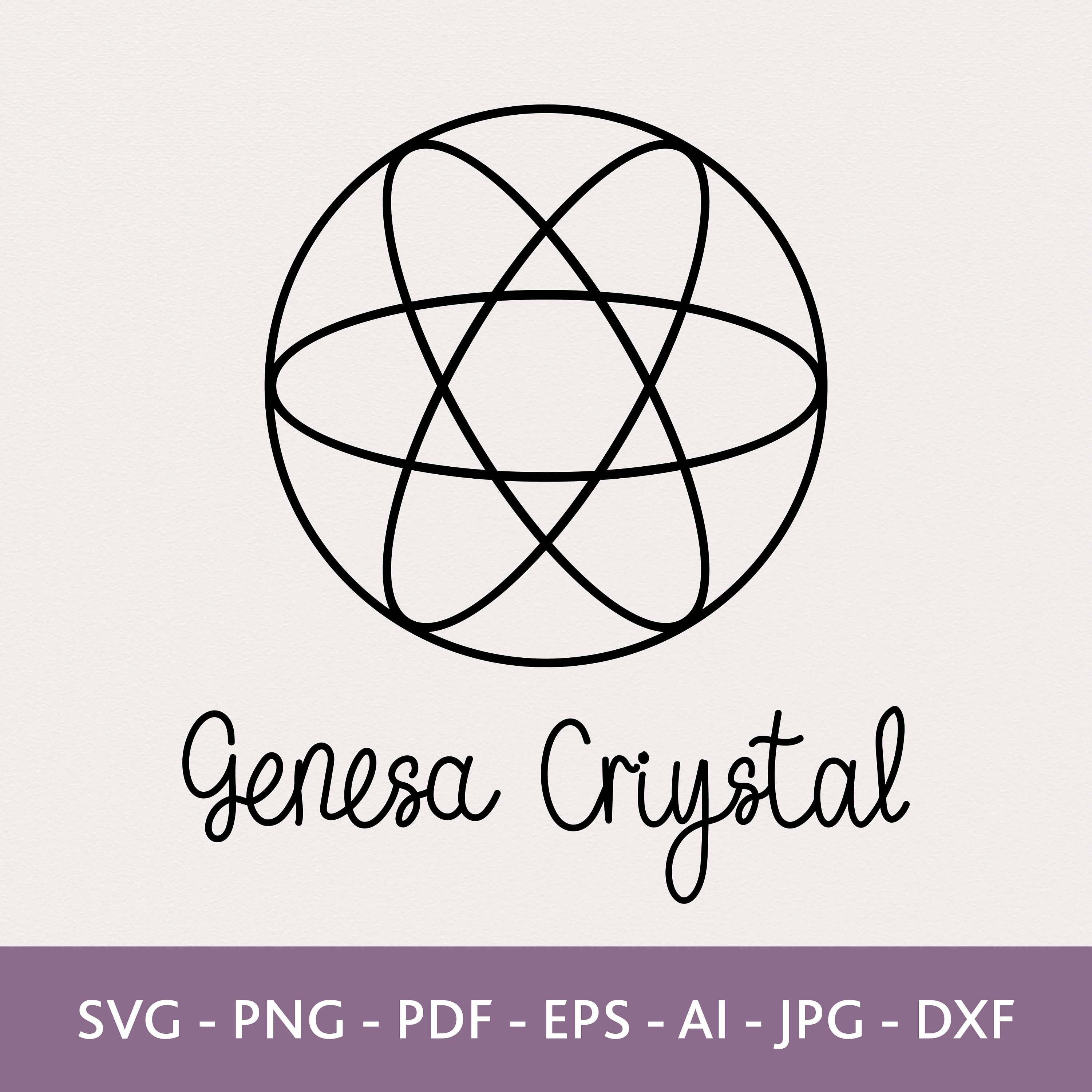 Genesa Crystal Svg Symbols Svg Sacred Geometry Svg Wisdom - Etsy Australia