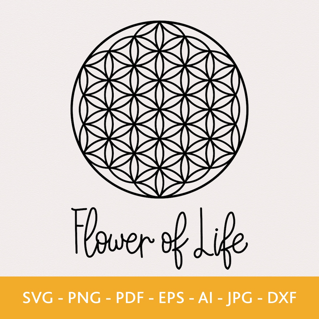 Flower of Life SVG: Sacred Geometry Cut Files (digital Download) - Etsy