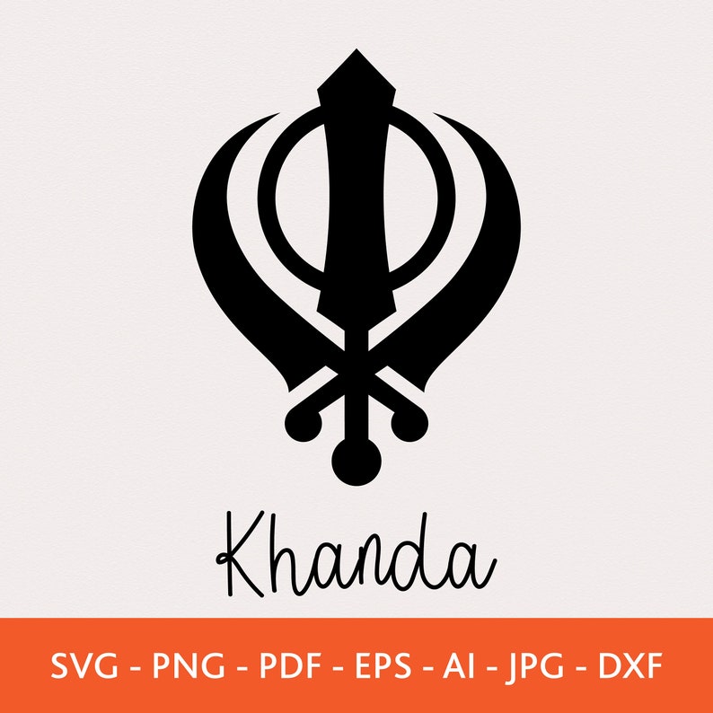 Khanda Symbol SVG PNG: Sikhism Clipart Files (digital Download) - Etsy ...