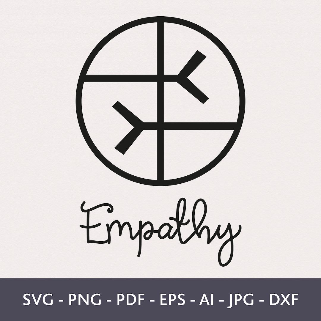 Empathy Symbol Svg, Symbolic Tattoos, Shirt Degin, Png Files for Mug ...