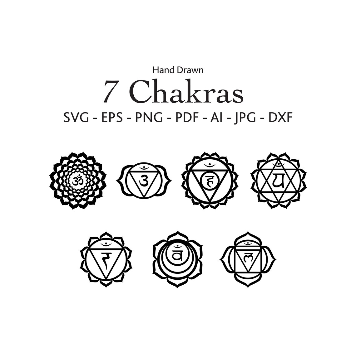 7 Chakras Svg Bundle Chakras Svg Cricut Svg - Etsy Canada