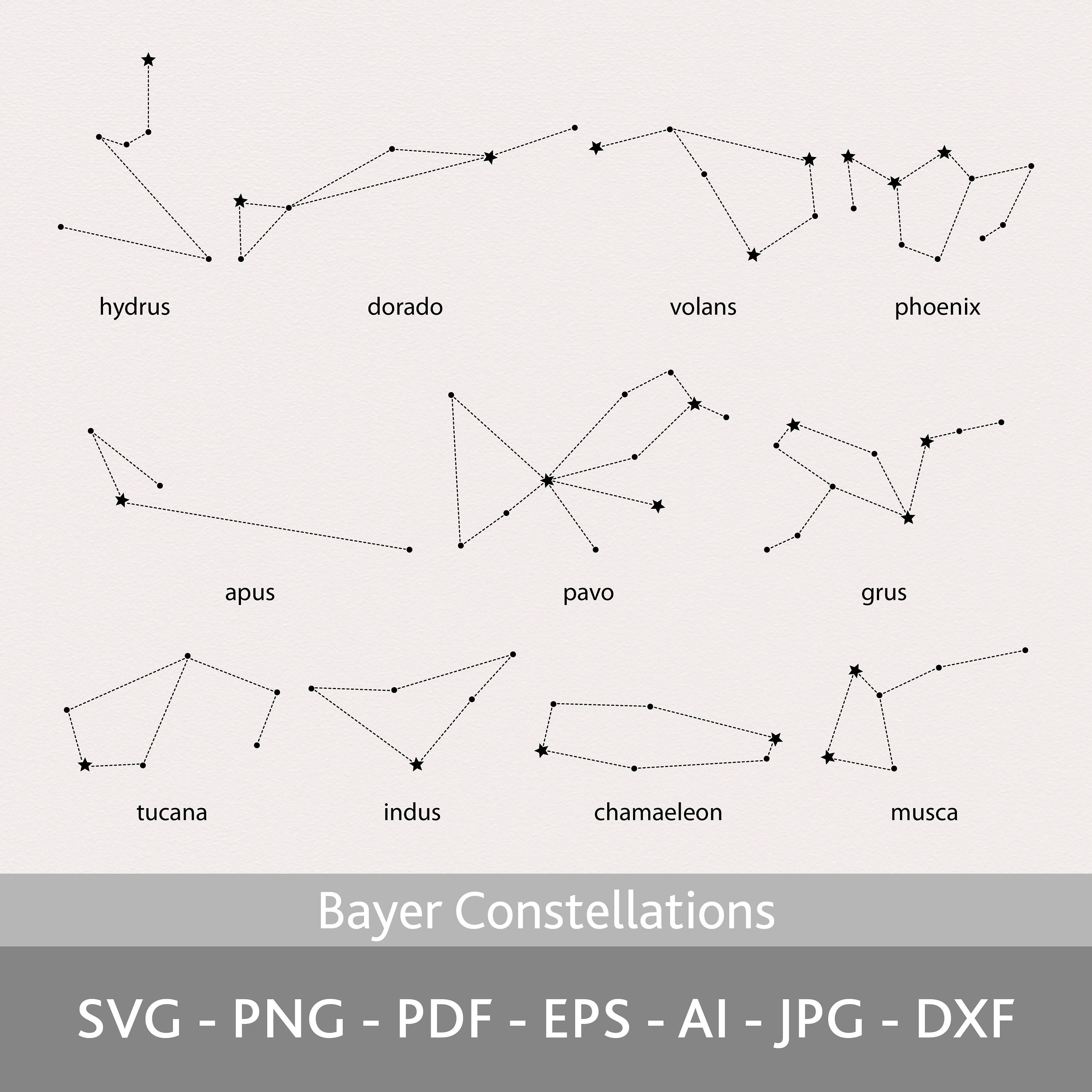 Hydrus Constellation Symbol