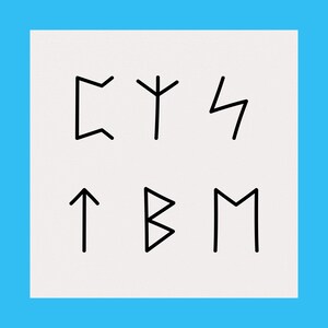 Procreate Brushes Runes Symbol, Elder Futhark Runes, Photoshop Brushes ...