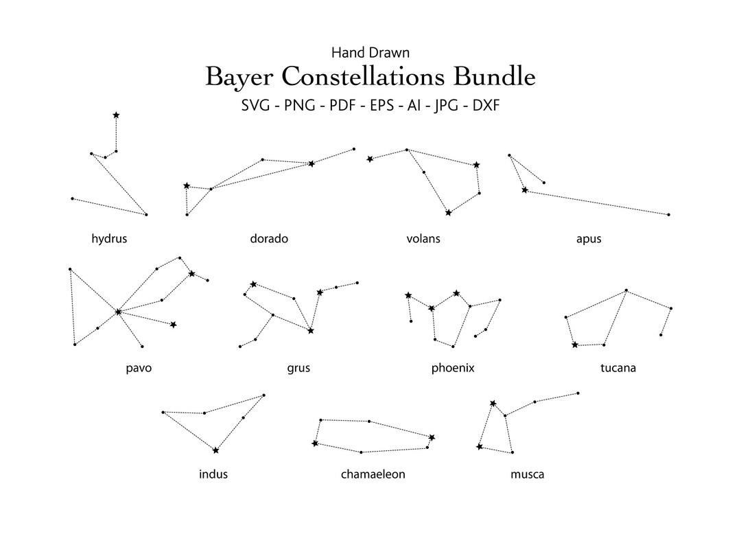 Bayer Constellations Svg Bundle Astrology Symbol Bayer - Etsy