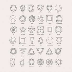 Diamond Shape Svg Bundle Part 2 Gems SVG Vector Cut File - Etsy