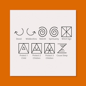 Procreate Wiccan Symbols Brushes, ABR Files, Brushset Files, Photoshop ...