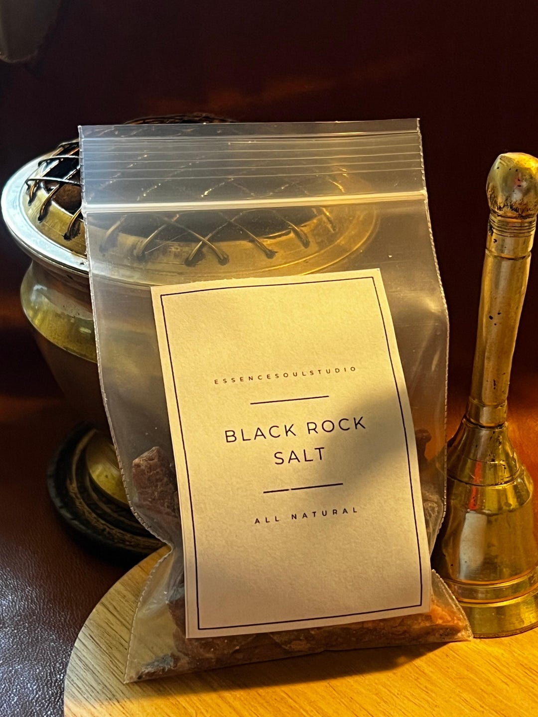 Natural Black Rock Salt Ritual Herbal Supplies for Purification ...