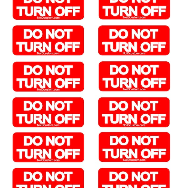 Turn off Sticker - Etsy
