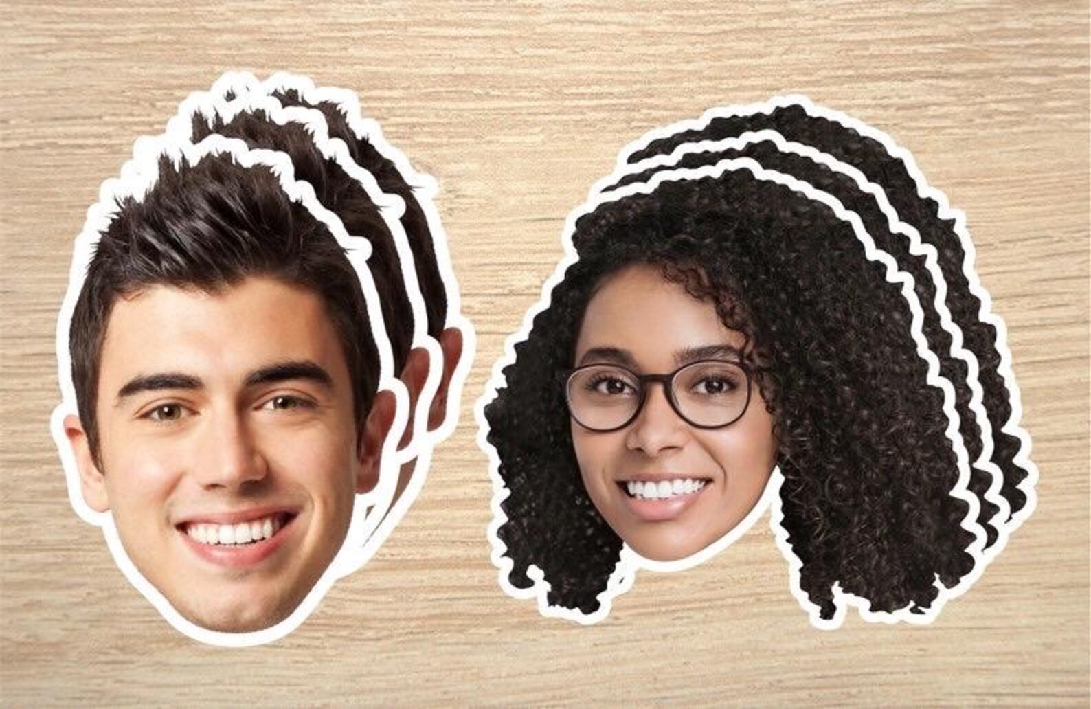 Custom Face Sticker Your Face Sticker Emote Sticker Birthday Face ...