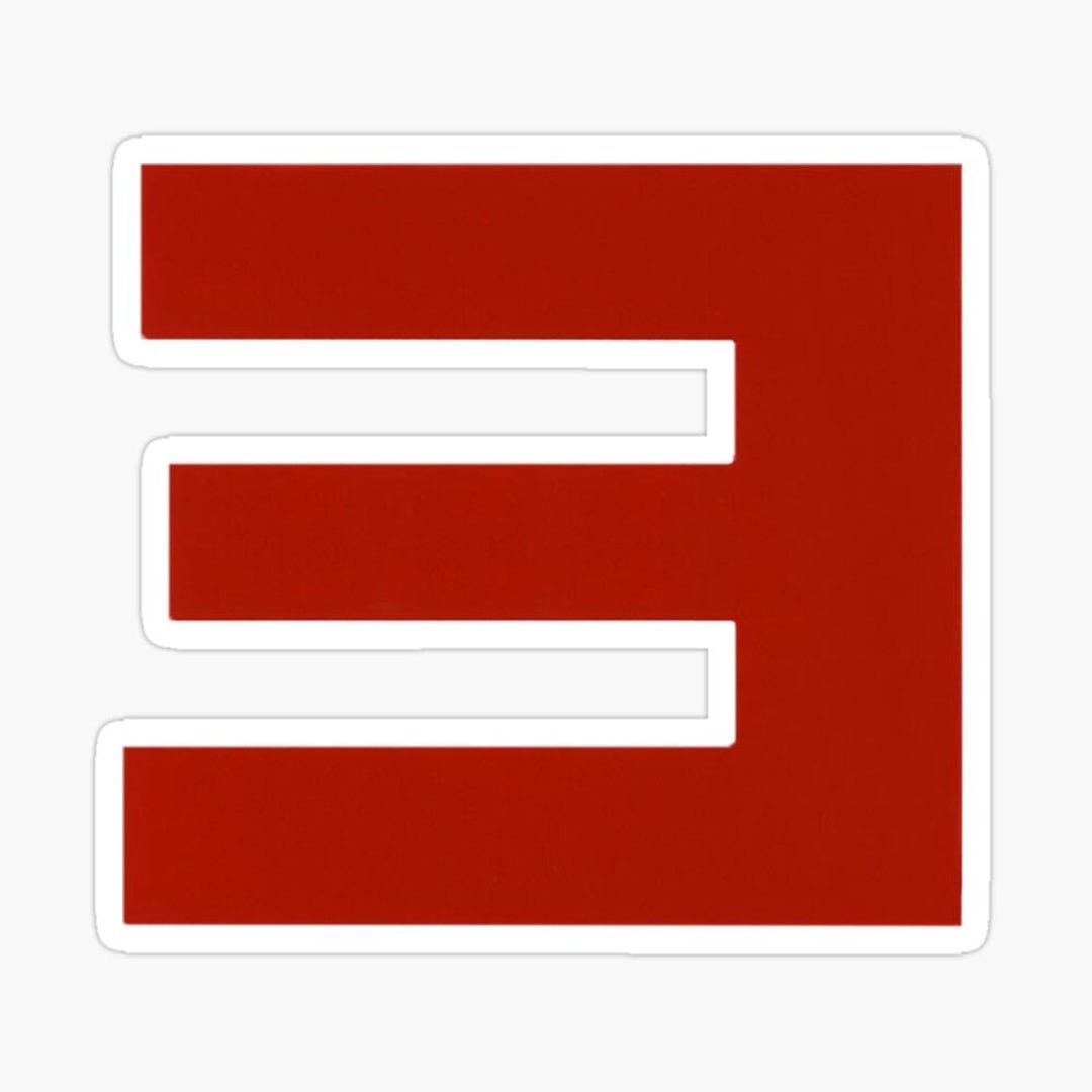 E Sticker | E Magnet - Etsy