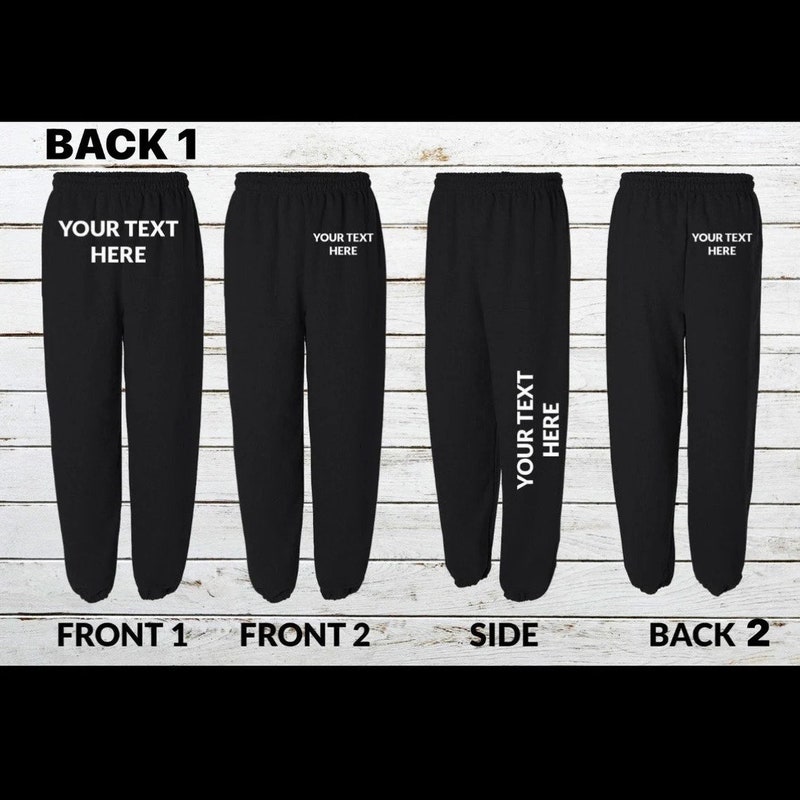 Sweatpants With Writing on The - Etsy