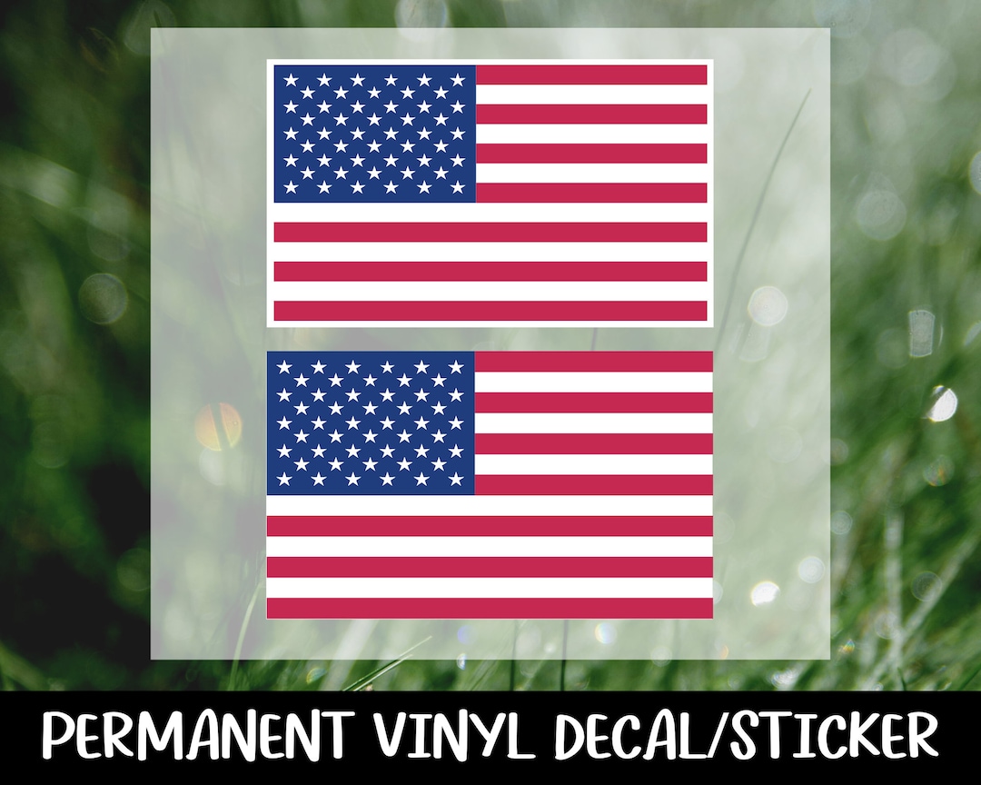 USA Flag Decal, American Flag Sticker, USA Flag Sticker, Flag Sticker ...