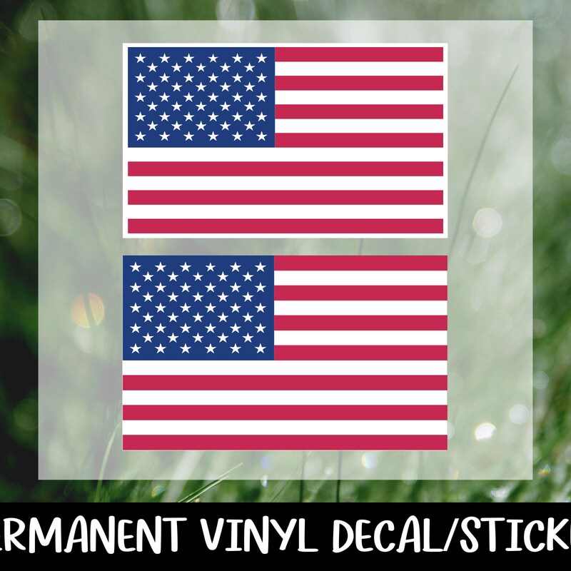 Usa Flag Decal - Etsy