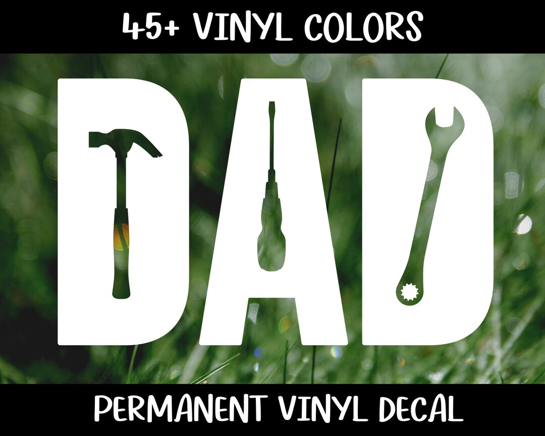 Dad Fix It Vinyl Decal, Car Decal, Laptop Decal, Water Bottle Decal ...