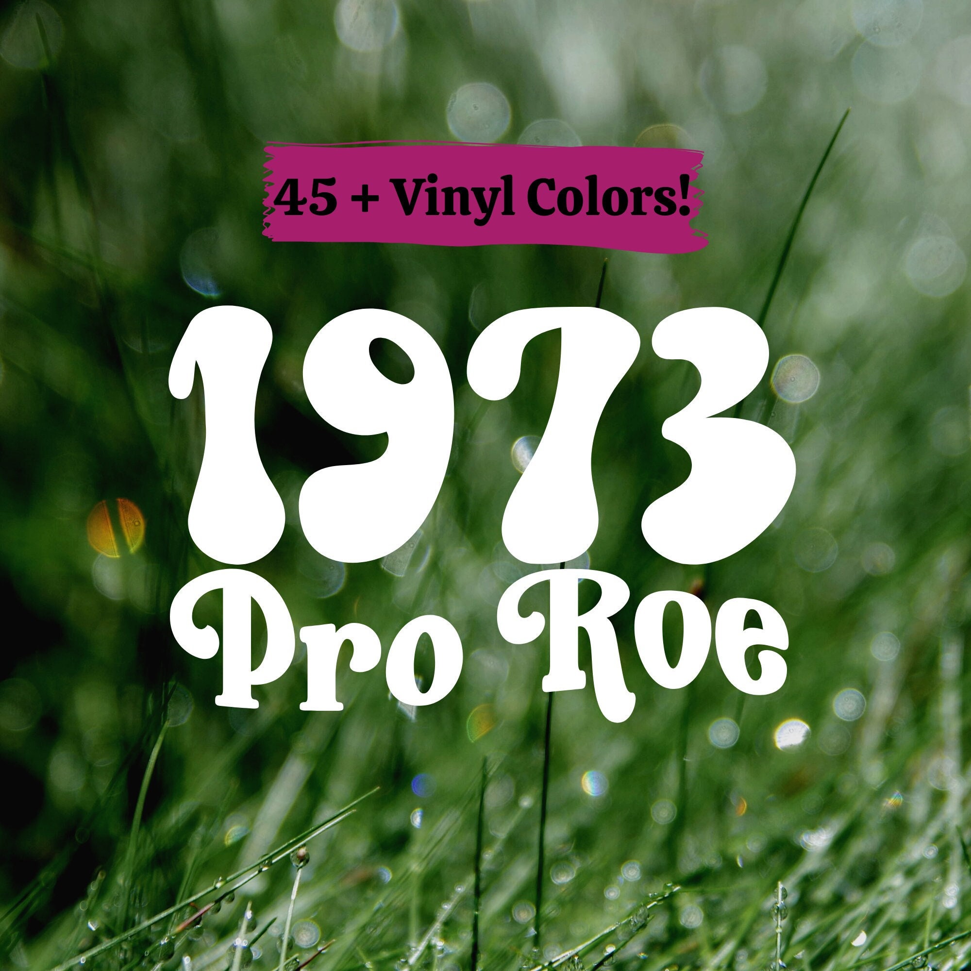 1973 Pro Roe Decal Car Decal Laptop Decal Water Bottle - Etsy