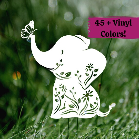 Elephant Vinyl Decal Car Decal Laptop Decal Water Bottle - Etsy
