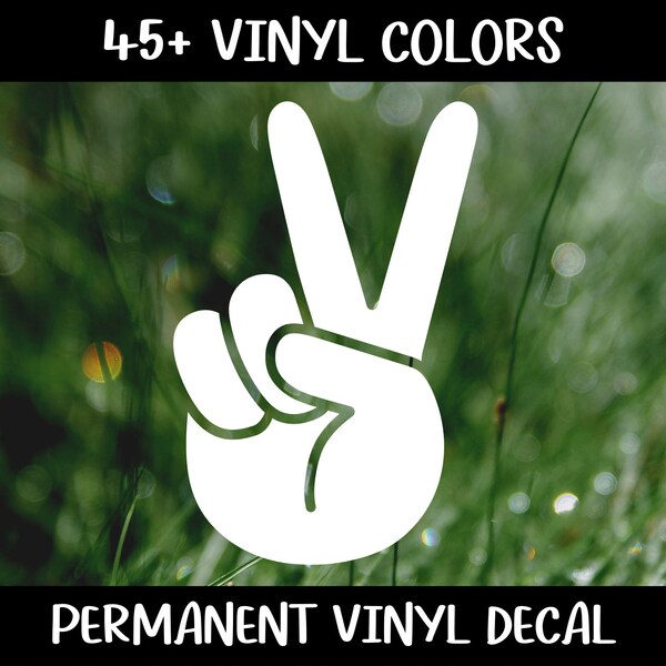 Peace Sign Decal - Etsy