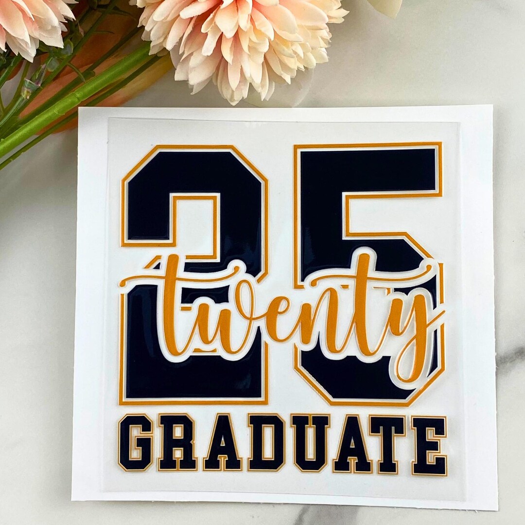 2025 Graduate UV DTF Decal, Graduation Sticker, 2025, Graduation, Uv ...