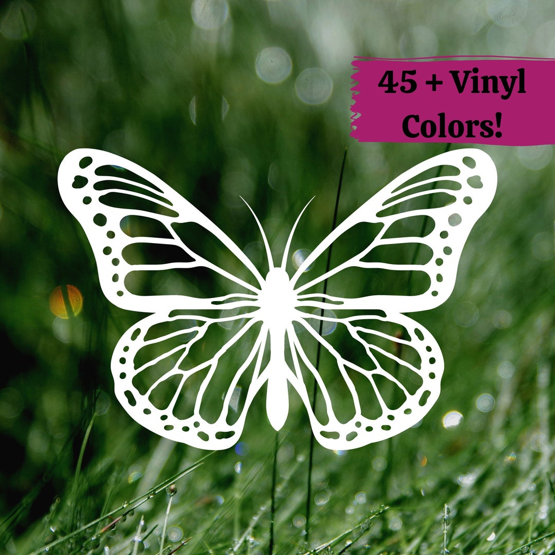 Butterfly Vinyl Decal Car Decal Laptop Decal Water Bottle - Etsy