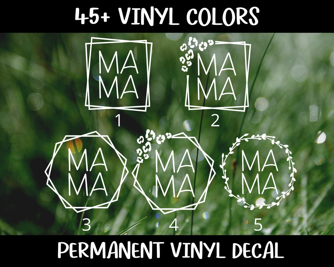 Mama Vinyl Decal, Car Decal, Laptop Decal, Water Bottle Decal, Bear ...