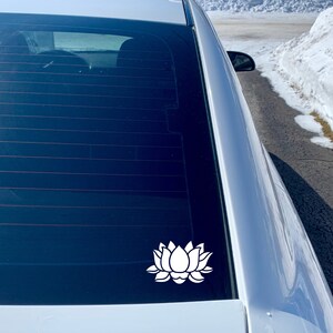 Lotus Flower Vinyl Decal, Car Decal, Laptop Decal, Water Bottle Decal ...