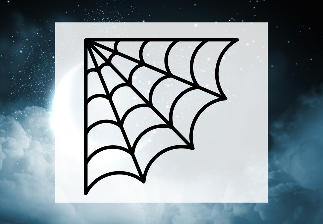 Spider Web Decal, Spider Web Corner Decal, Halloween, Fall Decal, Decal ...