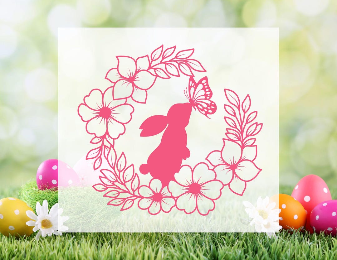 Easter Decal, Easter Bunny Decal, Spring Decal, Cup Decal, Tumbler ...