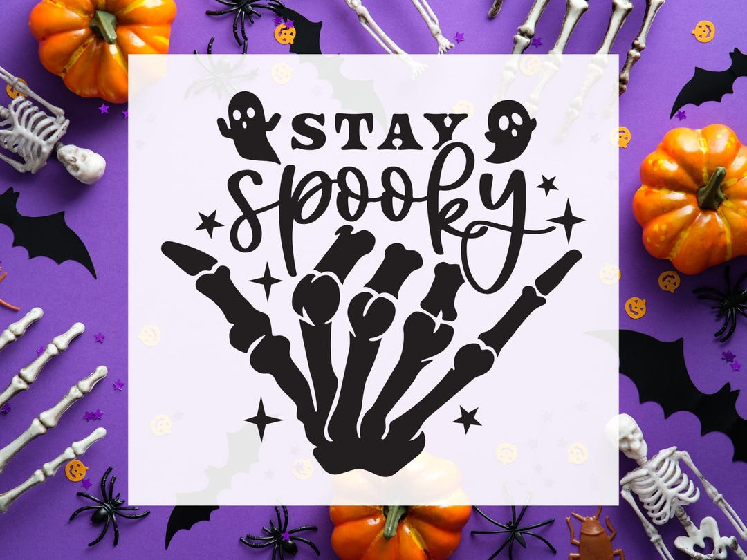 Stay Spooky Decal, Skeleton Decal, Halloween, Fall Decal, Decal for ...