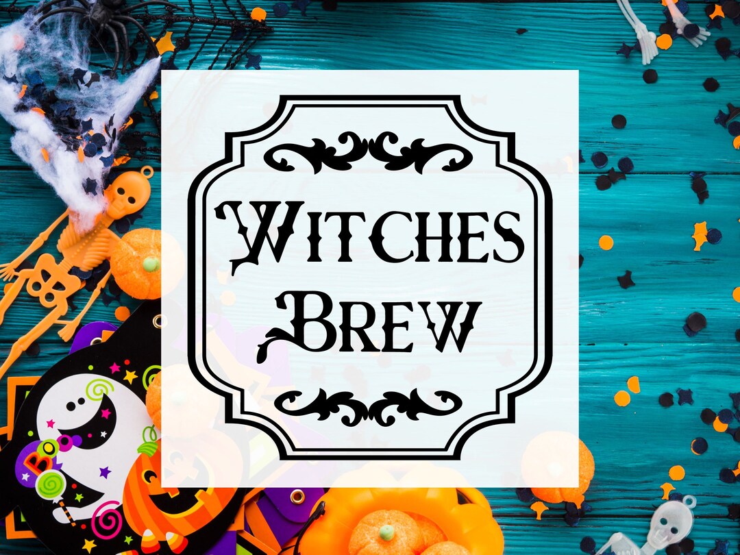 Halloween Decal, Witches Brew Decal, Fall Decal, Holiday Decal, Ghost ...