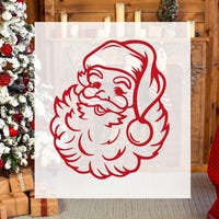 Vintage Santa Claus Christmas Vinyl Sticker – Retro Holiday Decal for ...