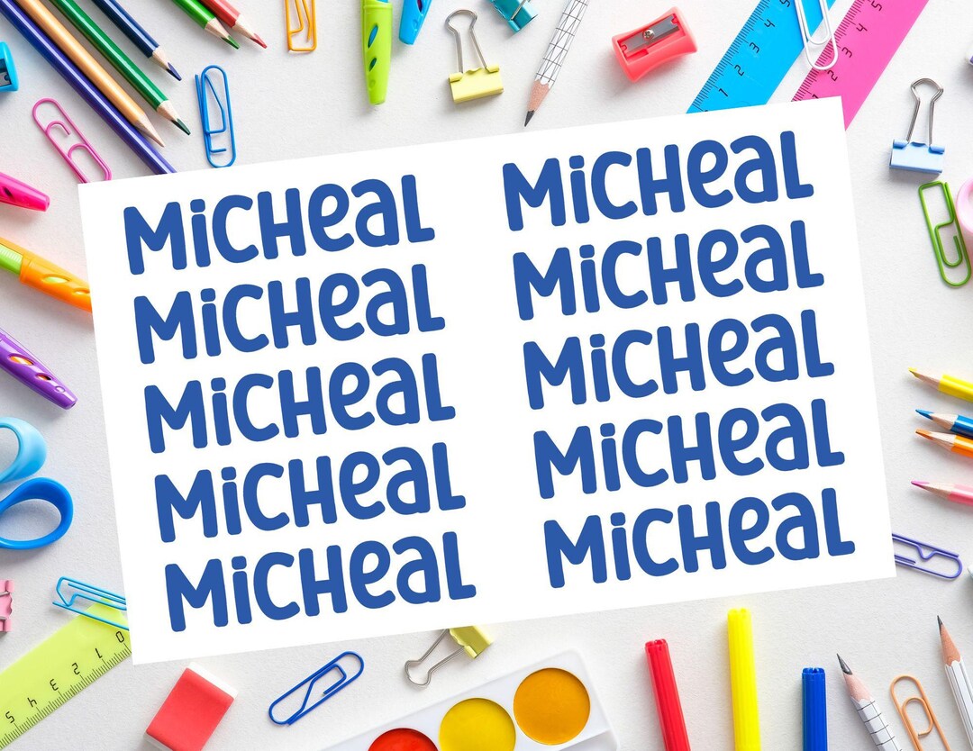 Custom Name Decal, Name Decal, Decals for School, Name Decals, 10 Name ...