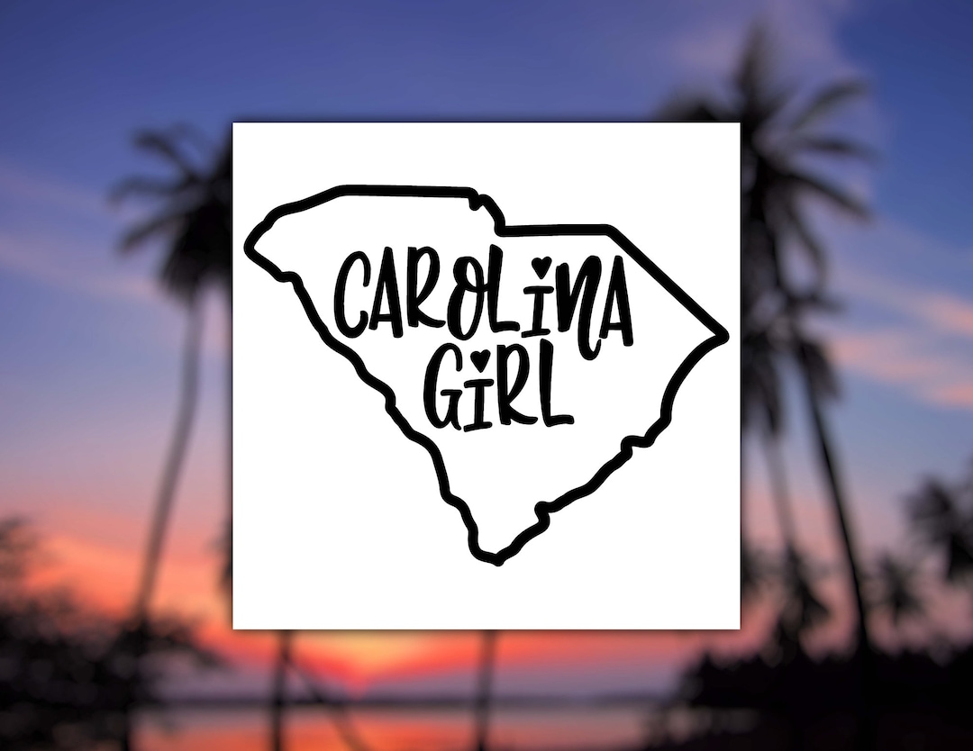 South Carolina Girl Decal, Car Decal, Cup Decal, Tumbler Decal, Mug ...