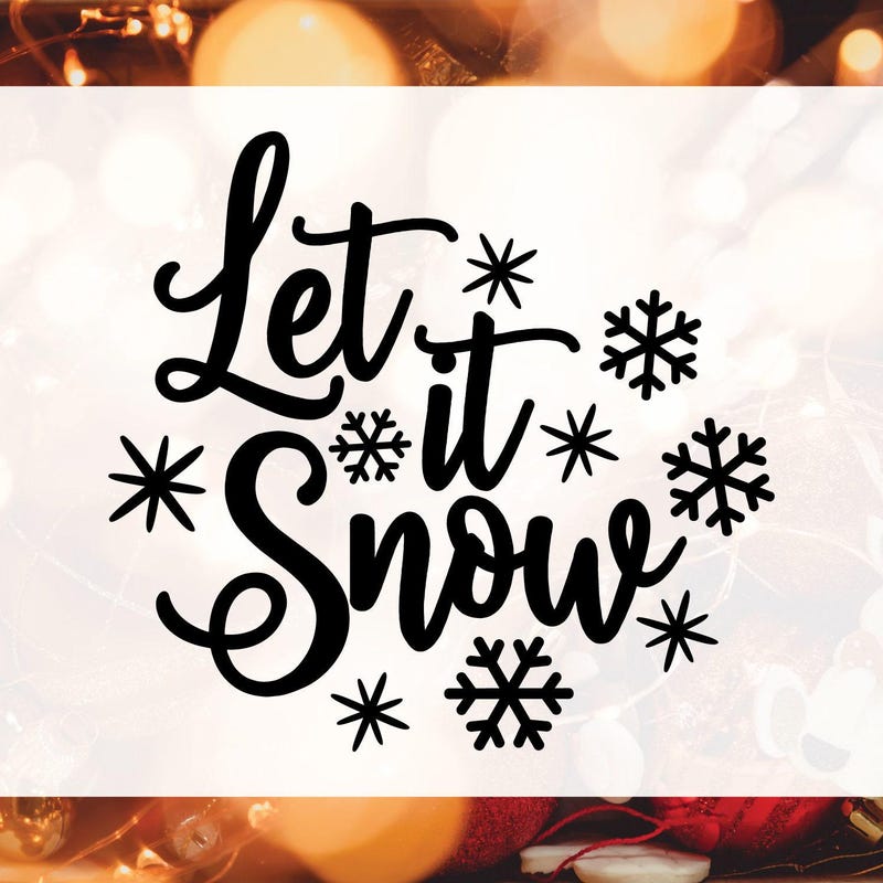 Let It Snow Letters - Etsy