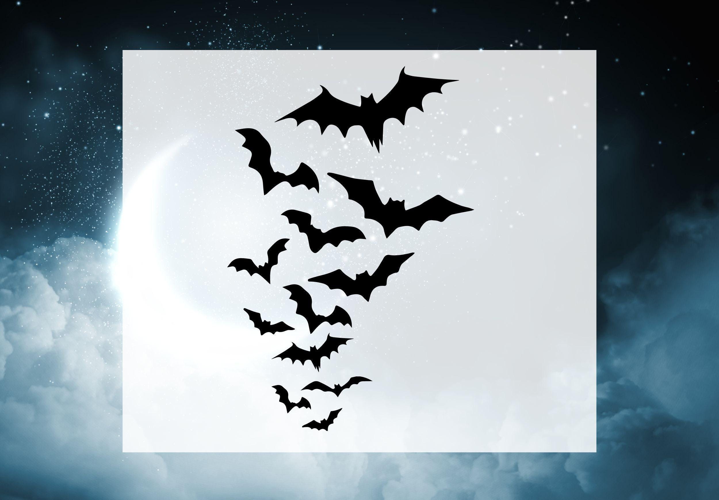 Bats Decal, Decal for Laptop, Car Decal, Tumbler Decal, Cup Decal, Mug ...