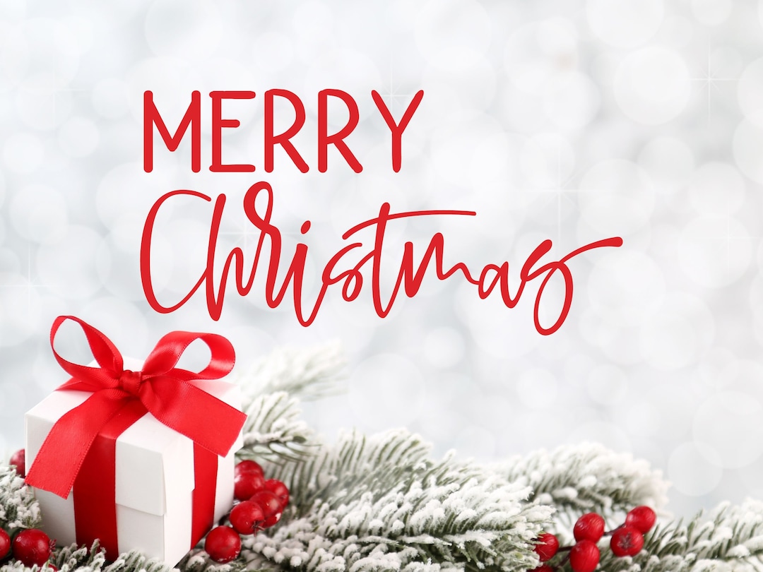 Christmas Decal, Merry Christmas Decal, Winter Decal, Holiday Decal ...