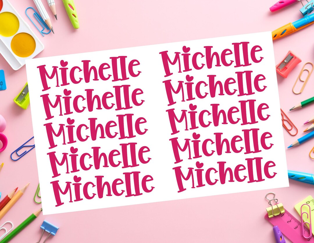Custom Name Decal, Name Decal, Decals for School, Name Decals, 10 Name ...
