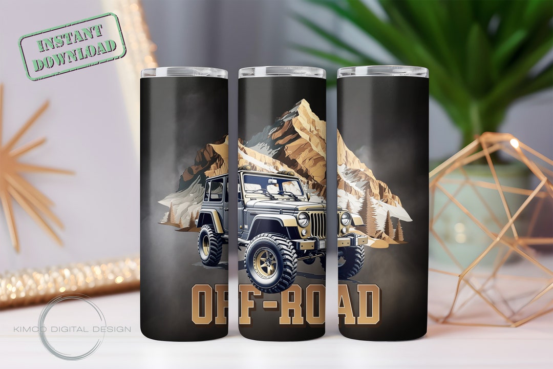 Off Road Sublimation Design 20oz Skinny Tumbler Wrap off Road Tumbler ...