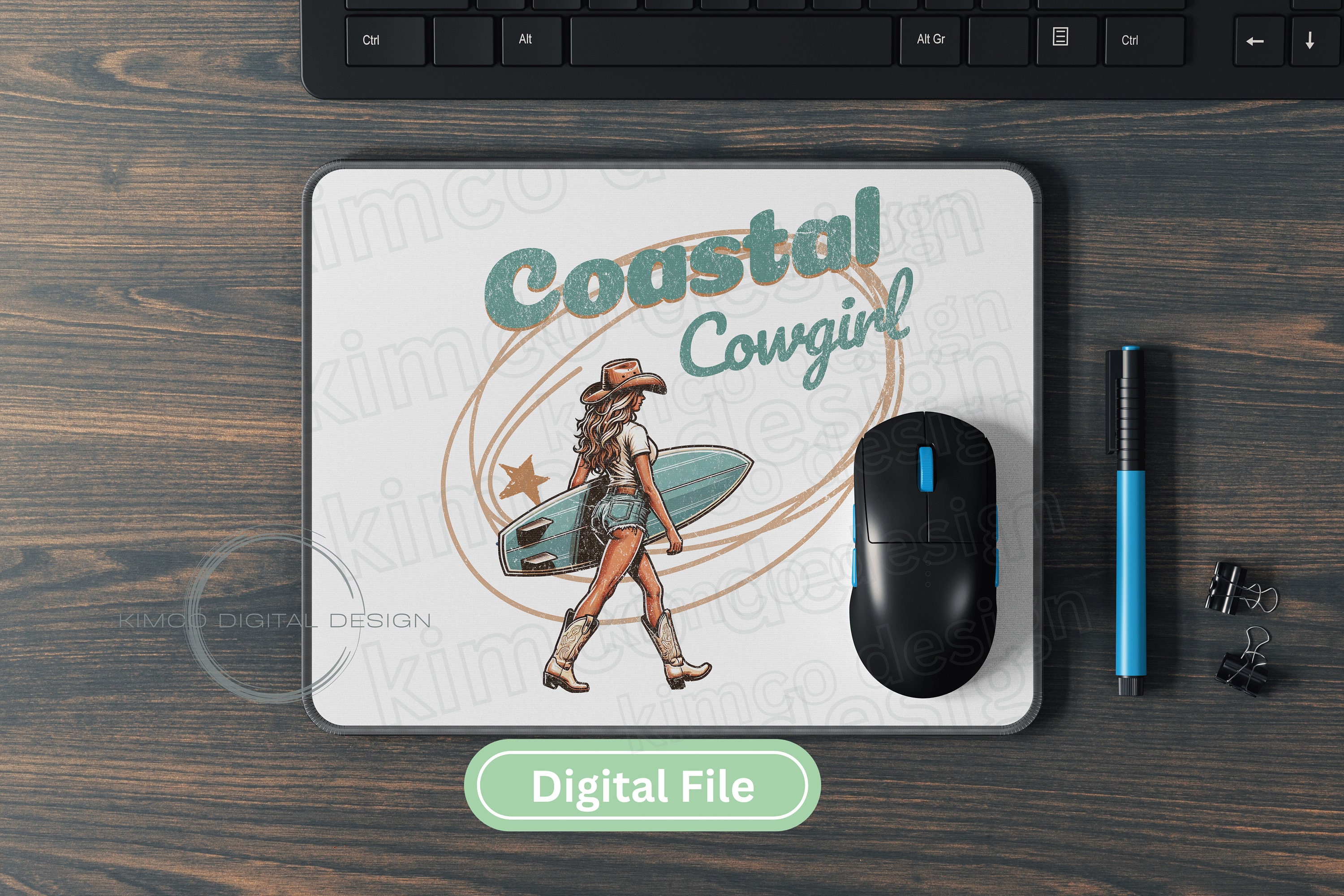 Coastal Cowgirl Summer PNG Clipart, Transparent Background, Shirt ...