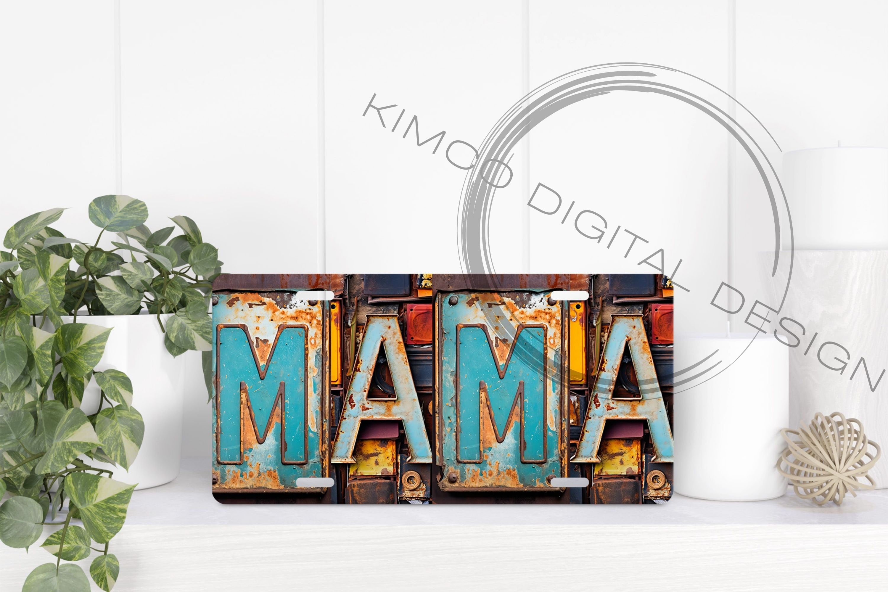 Mama License Plate PNG Sublimation License Plate Instant Download Png ...