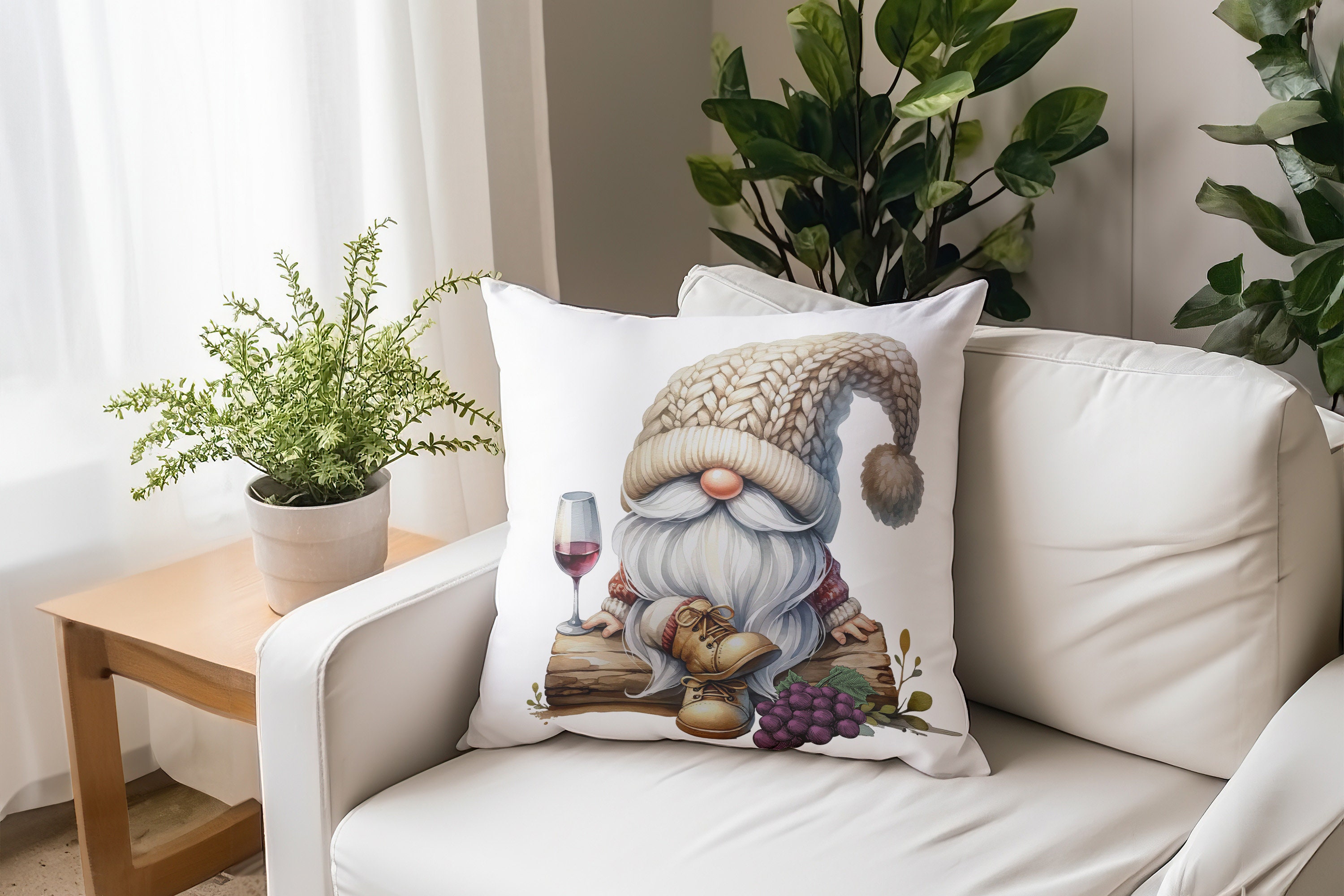 Wine Gnome Png Digital Download Wine Gnome Sublimation Wine Gnomes ...