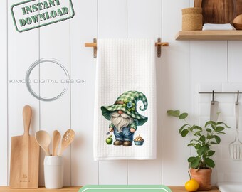 Baker Gnome Watercolor Clipart, Gnome Pastry Chef Clipart, Chef Gnome ...