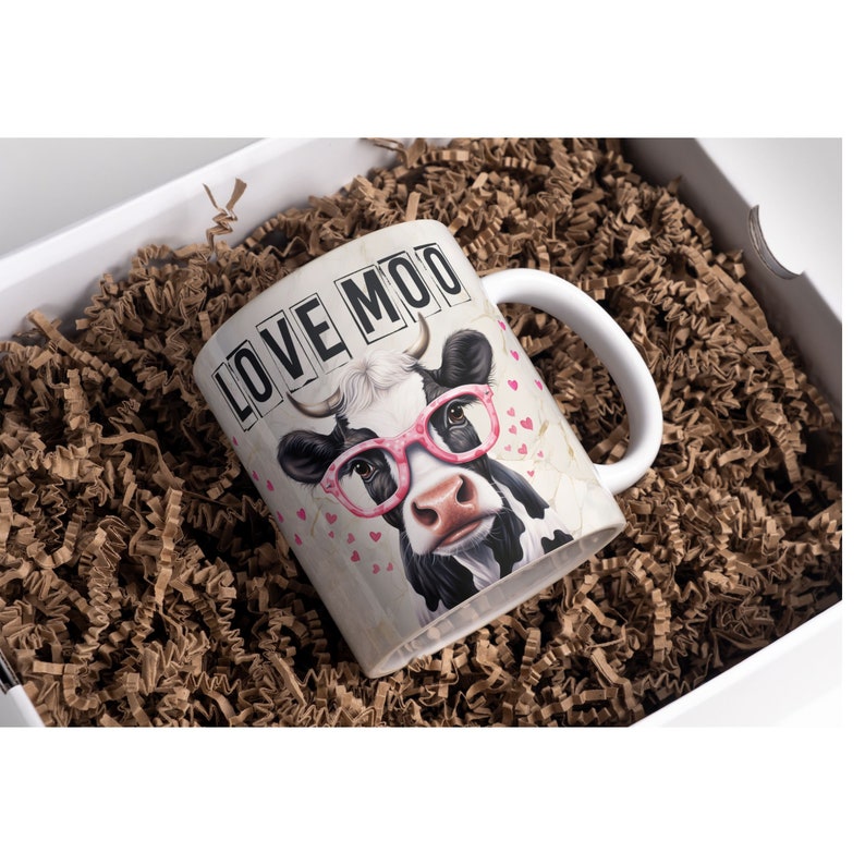 Cute Cow With Glasses Watercolor Clipart PNG Commercial and Personal ...