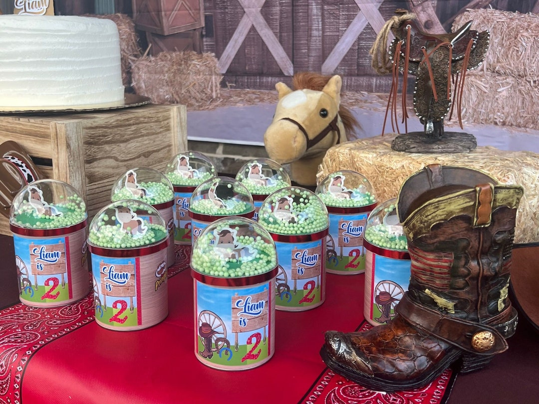 Cowboy Western Birthday Favors, Farm Theme Favors, Little Horse Theme ...