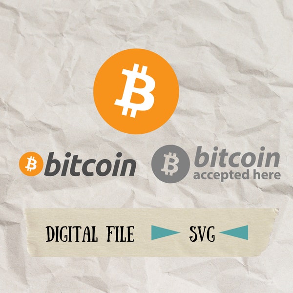 Bitcoin Svg - Etsy