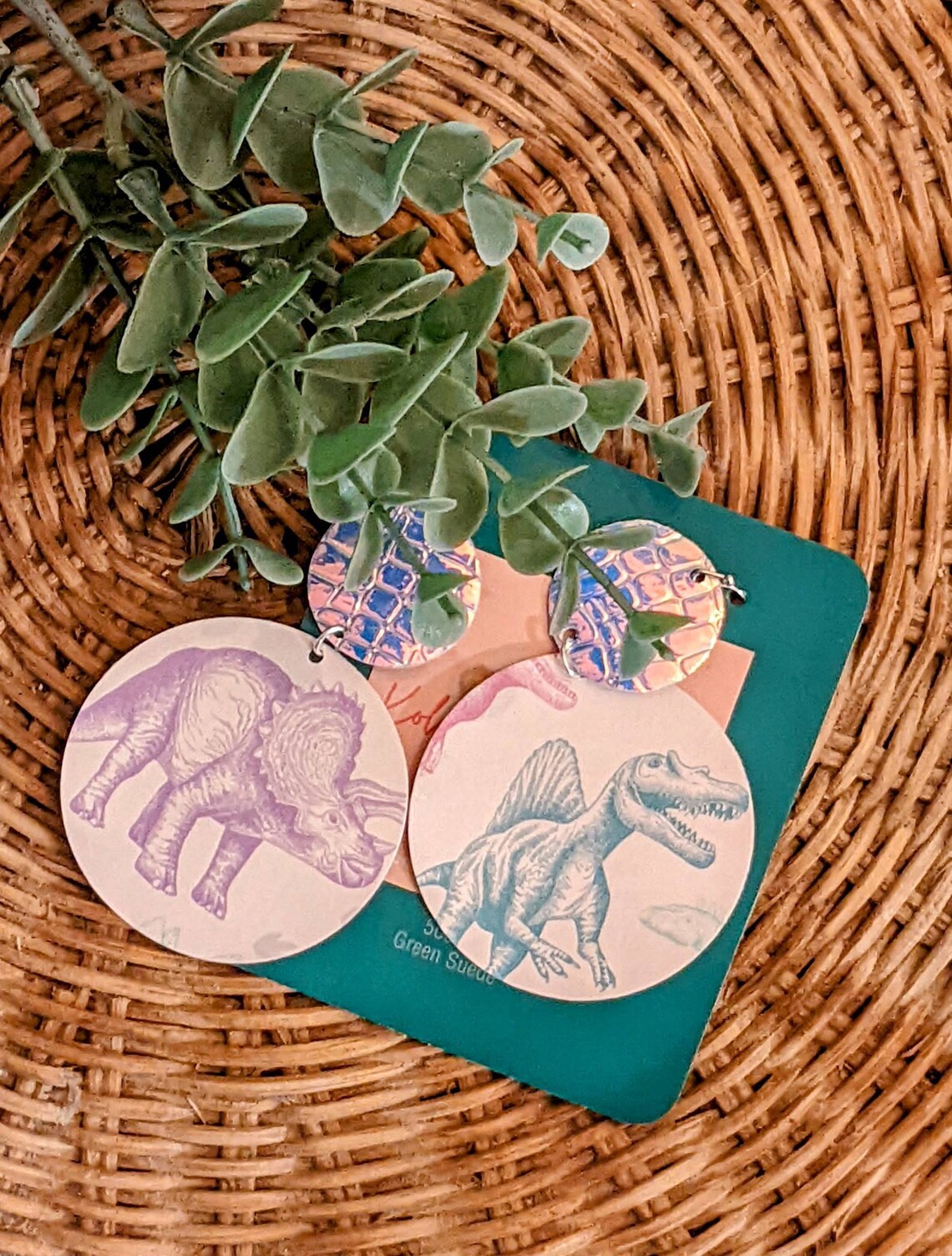 Reversible Earrings Paint Swatch Jewelry Lightweight Colorful Boho ...