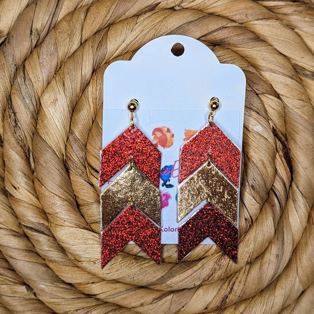 Kansas City Chiefs Superbowl 2024 Lightweight Paper Earrings - Etsy