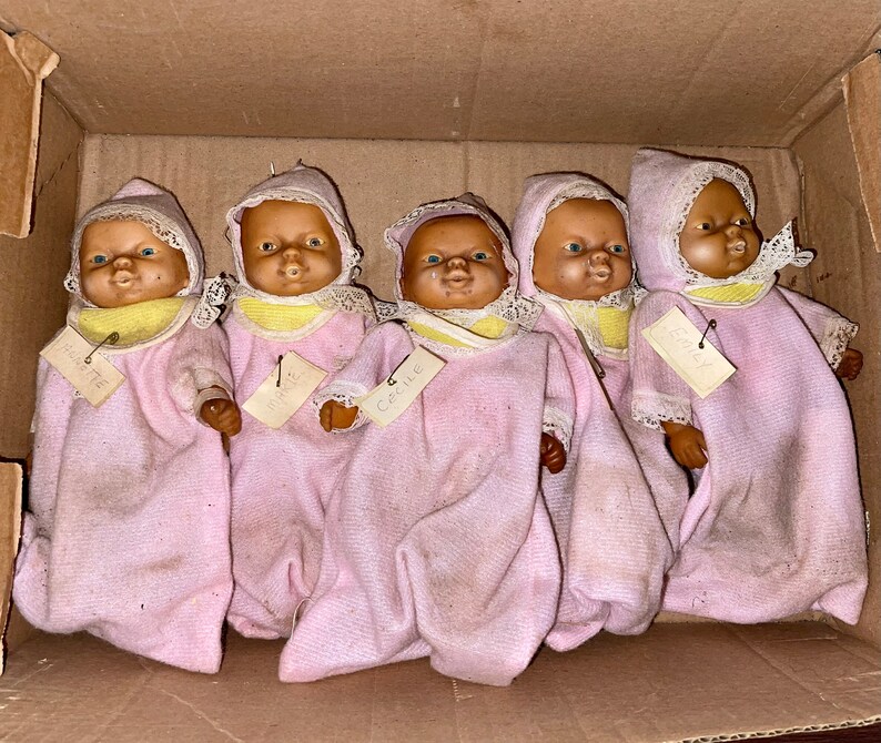 Complete Set of Dionne Quintuplets Dolls With Accurate Eye Colours - Etsy